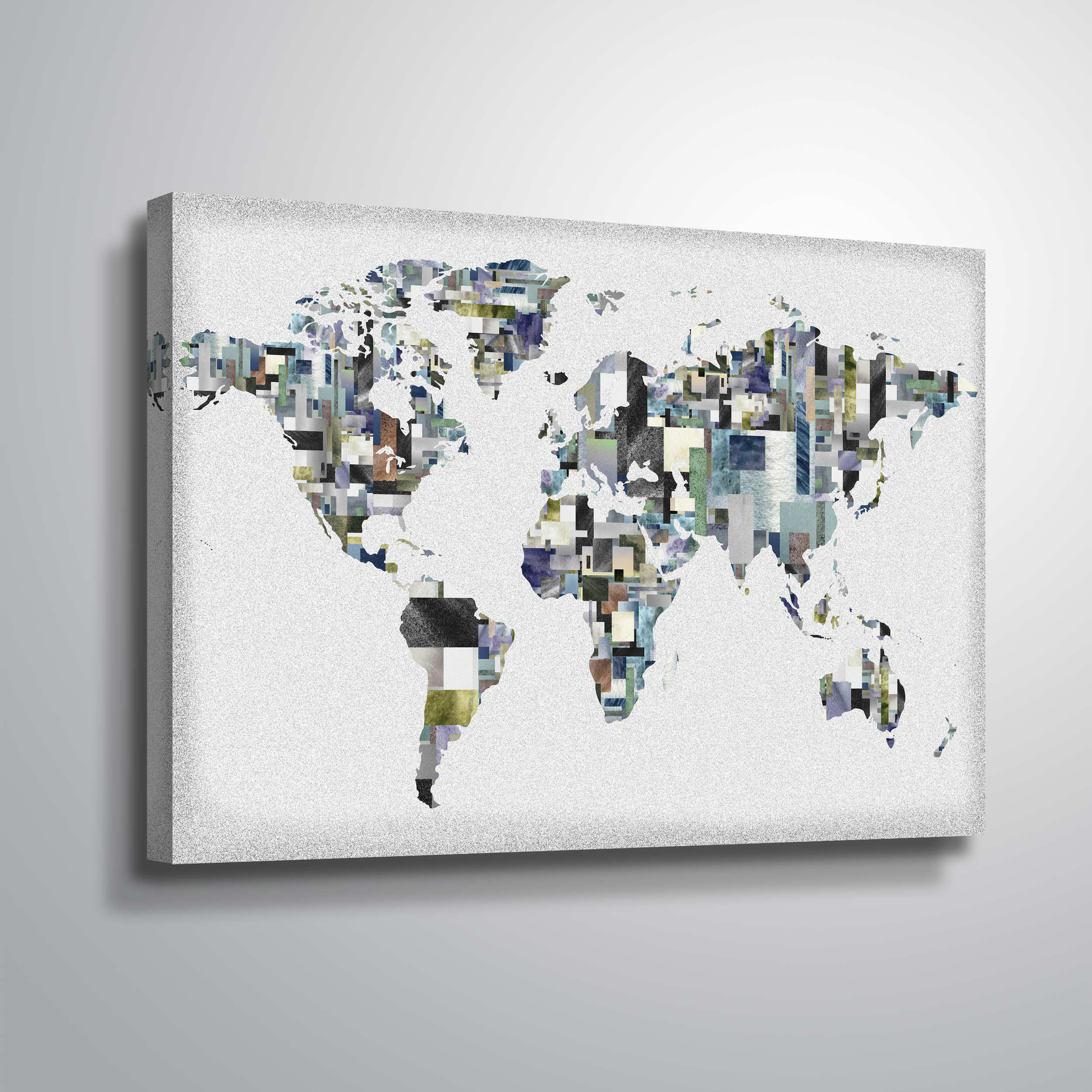 Orren Ellis Chawla Geometrical Watercolor World Map by Irina Sztukowski ...