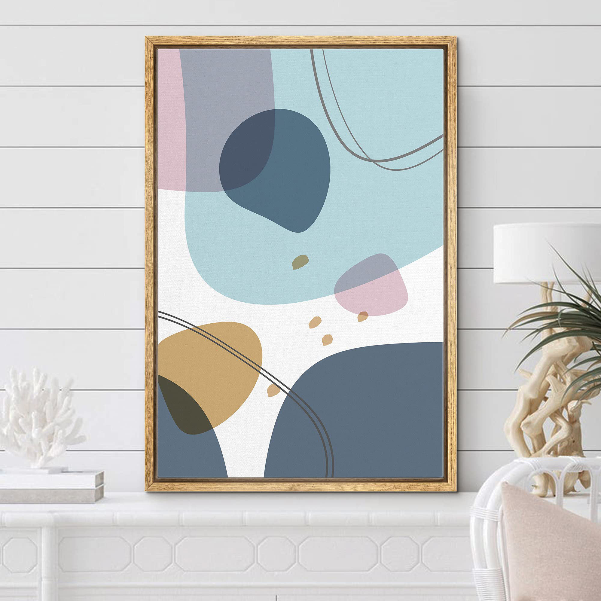 IDEA4WALL Multicolor Transparent Polygon Display Abstract Shapes Modern ...