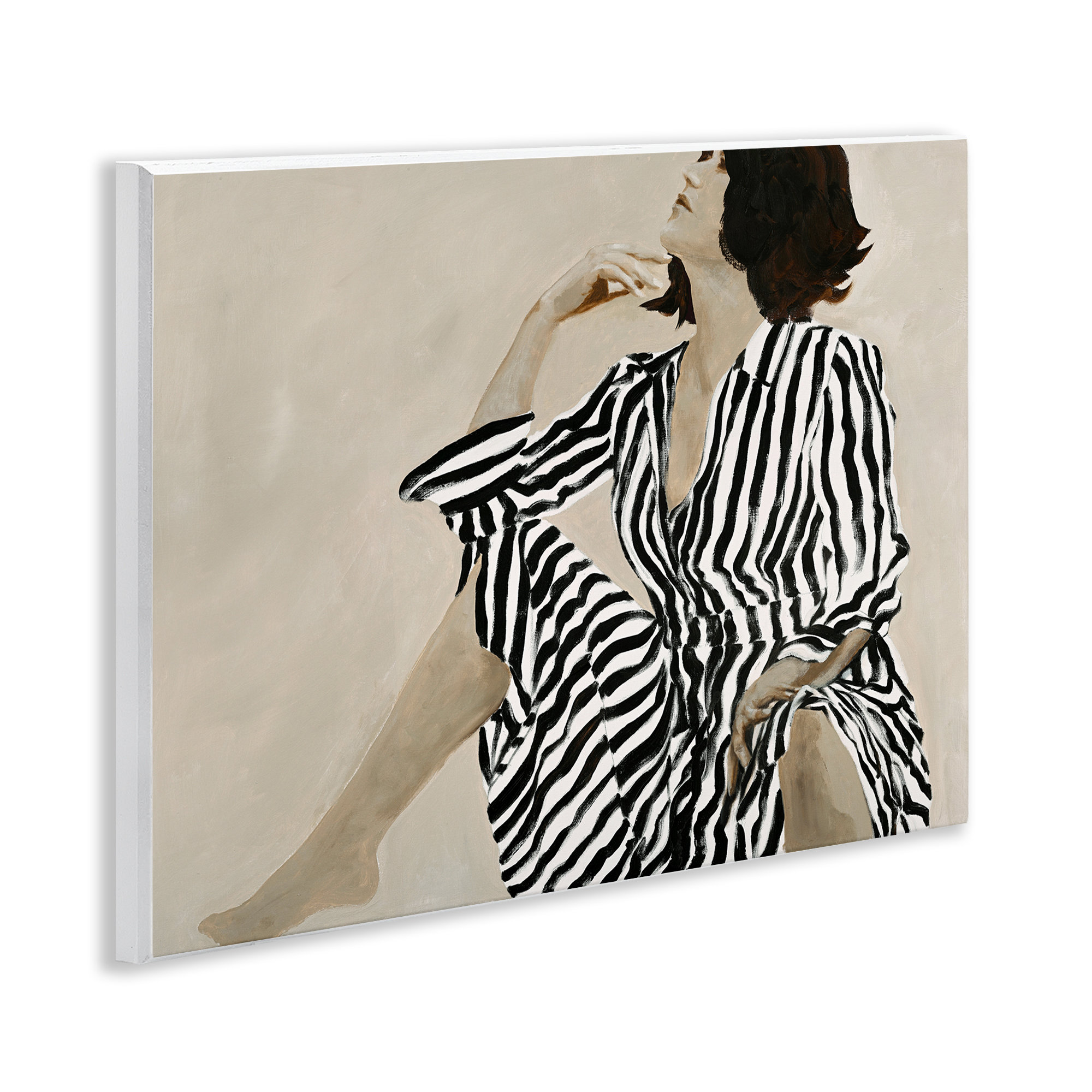 Winston Porter Stylish Woman in Thought Wall Plaque Art by Design ...