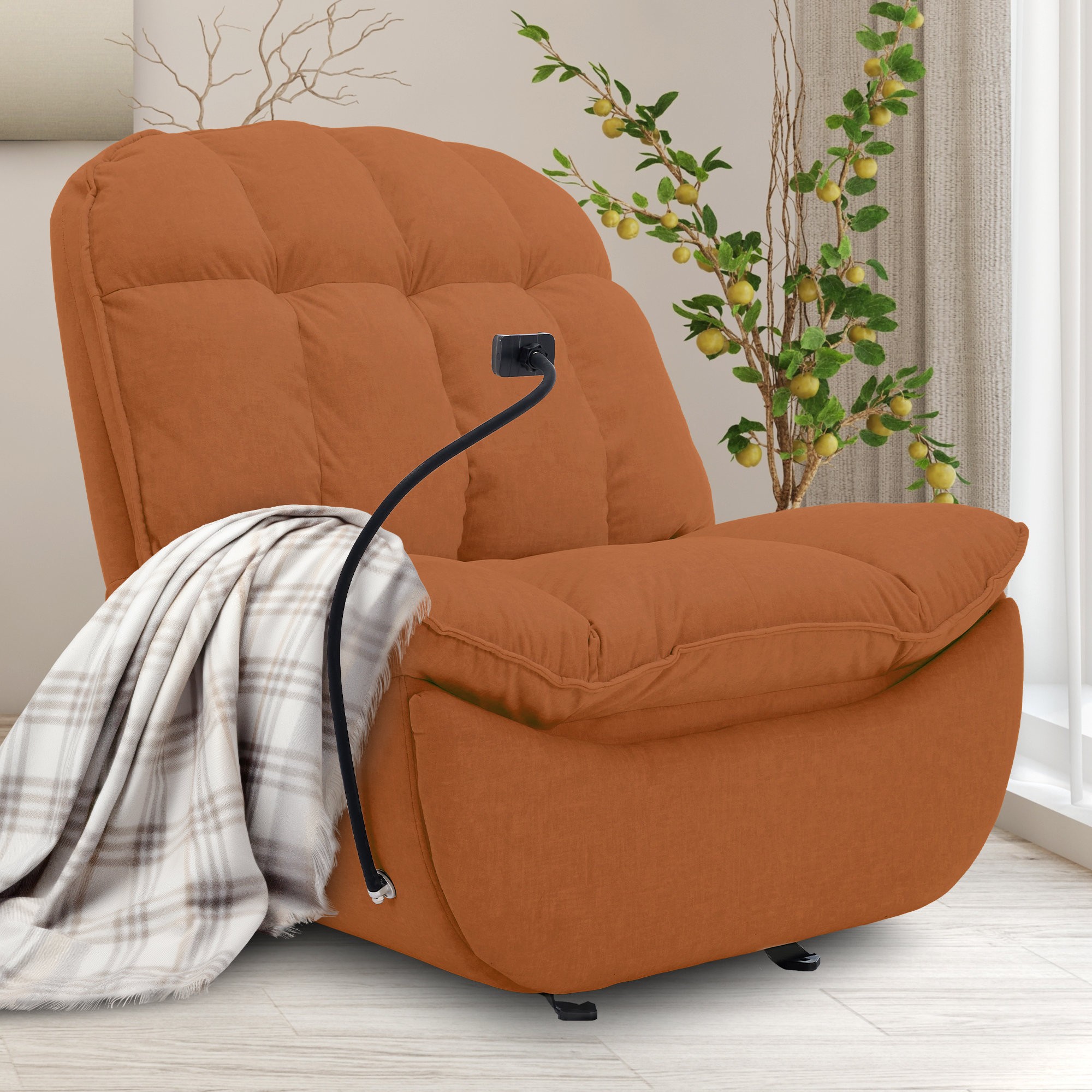 Mercer41 Oversized Rocker Recliner Chairs For Adults , Rocking Recliner ...