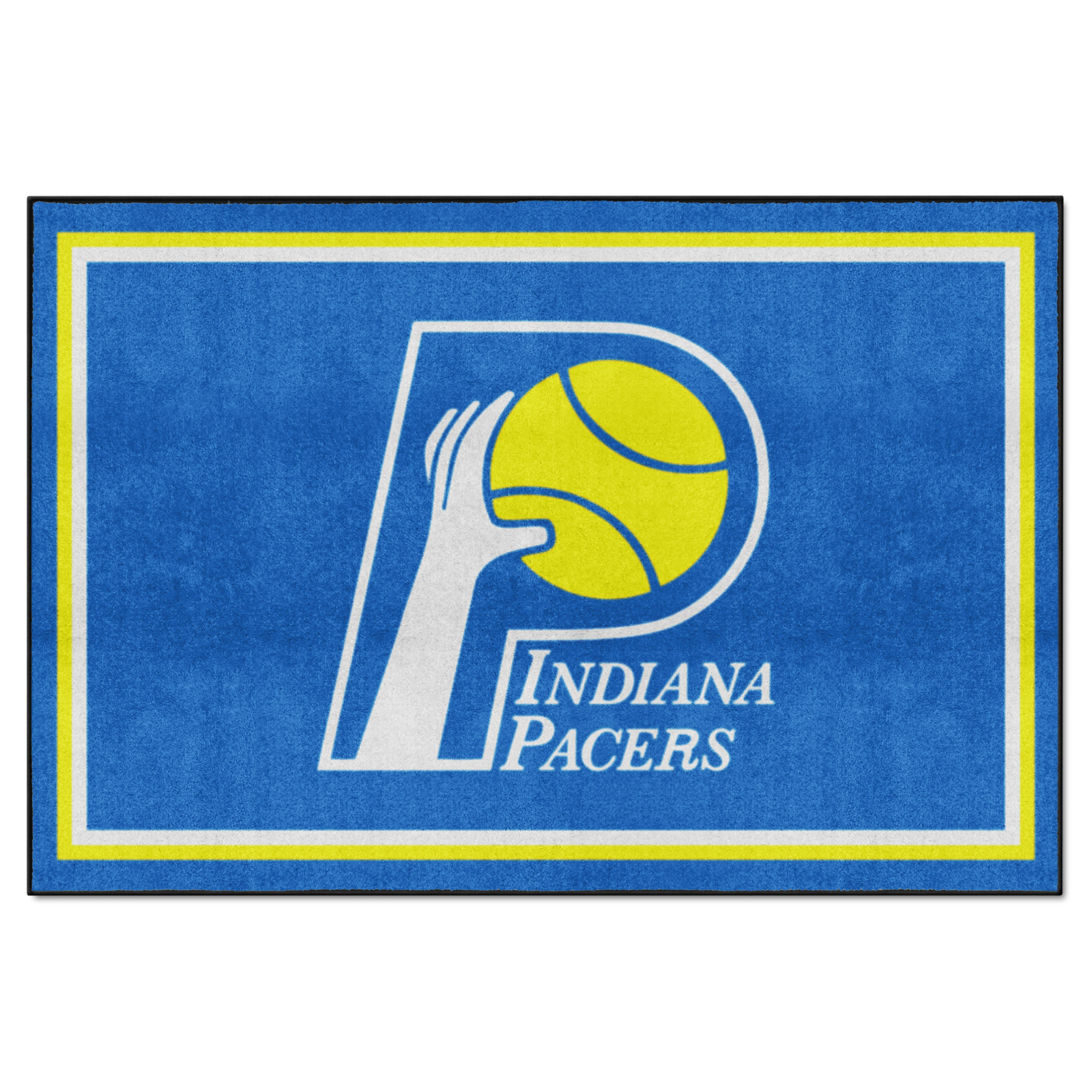 FANMATS Indiana Pacers_NBA Retro Indiana Pacers 5Ft. X 8 Ft. Plush Area ...