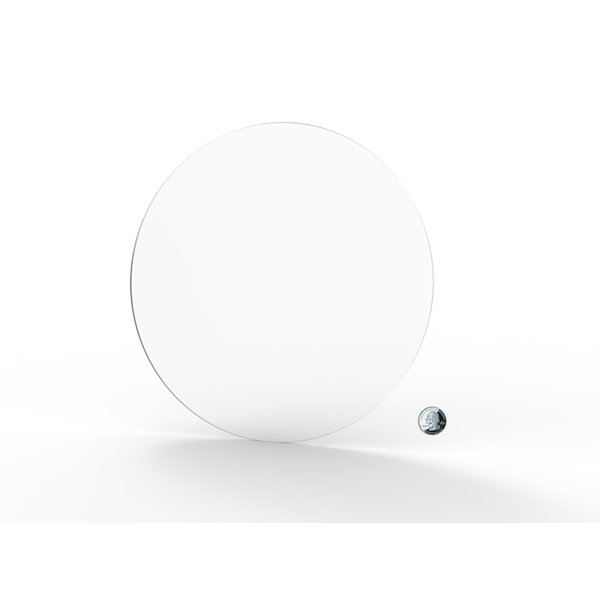 FixtureDisplays Clear Acrylic Plexiglass Lucite Circle Round Disc | Wayfair