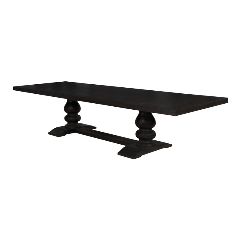 Alcott Hill® Chritine Rectangular Extendable Dining Table in Black ...