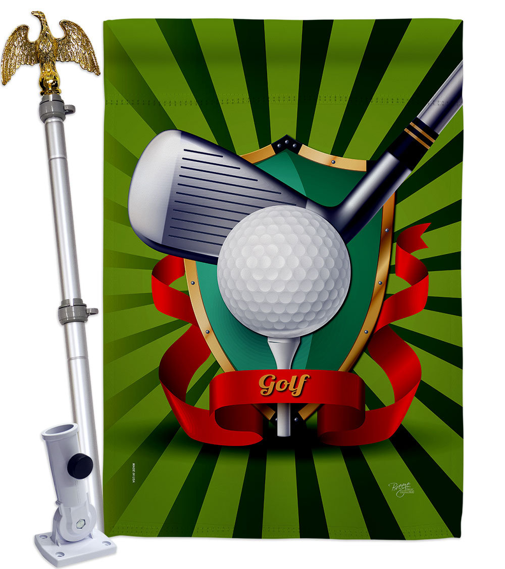 Breeze Decor Swing Golf House Flag Set Sports Yard Banner 28 X 40 ...