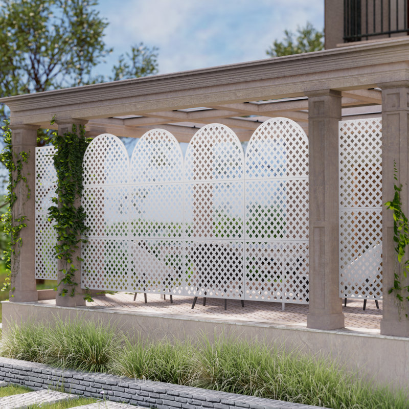 Dovelina Arch Outdoor Metal Privacy Screen & Reviews | Wayfair