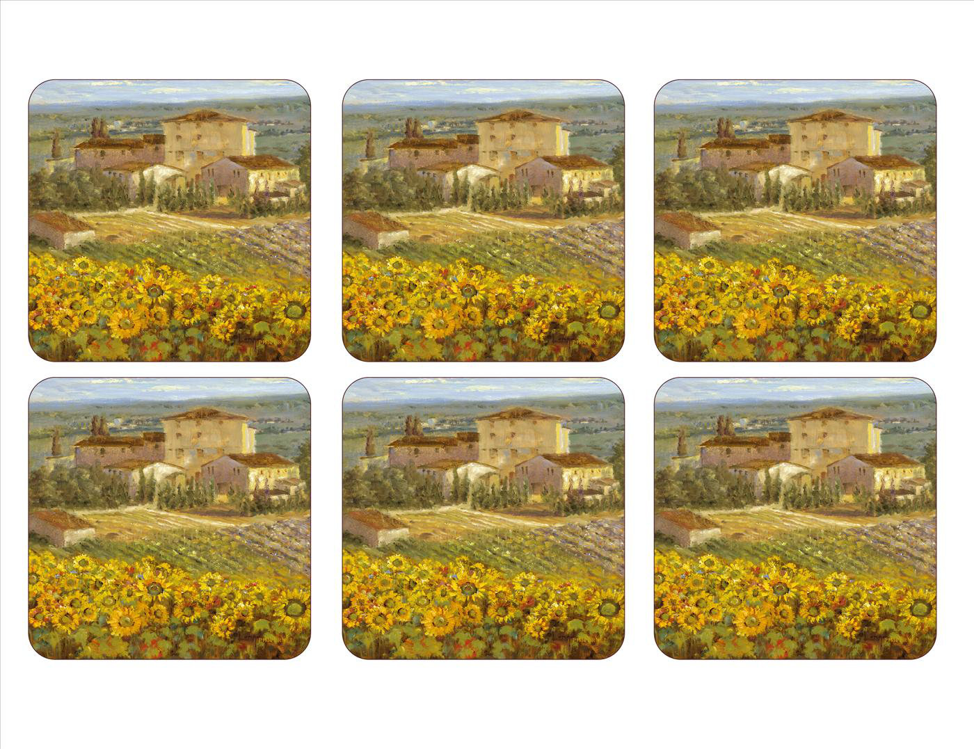 Pimpernel Tuscan Pimpernel Tuscany Coasters 4"X 4" | Wayfair