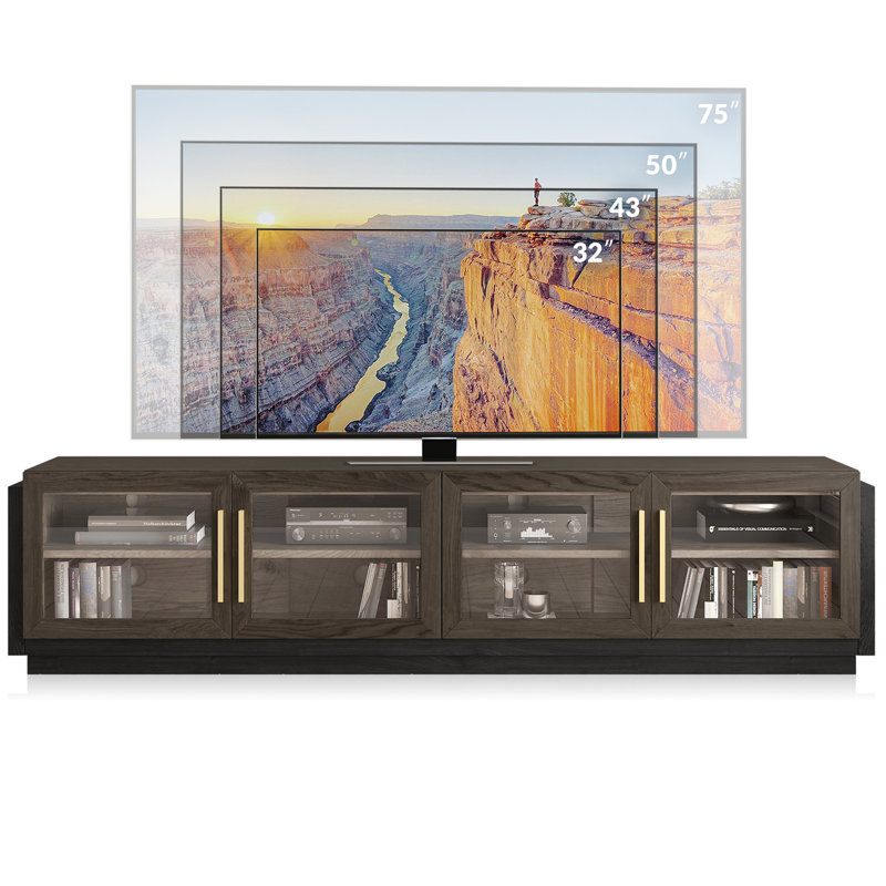 Millwood Pines Brete 83'' W Storage Credenza & Reviews | Wayfair