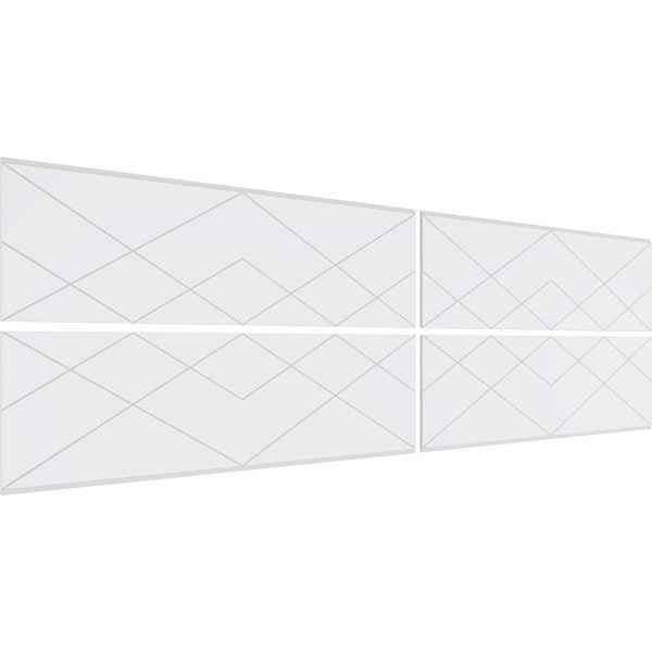 PCI Enterprises 28.25'' H x 94.5'' W x 0.38'' D Expanded Cellular PVC ...