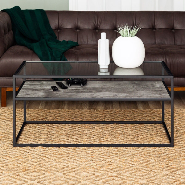 Borough Wharf Boutell Frame Coffee Table with Storage & Reviews ...