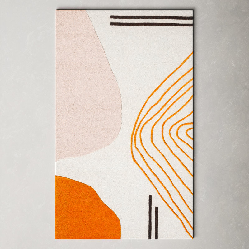 AllModern Felipe Hand Tufted Wool Abstract Rug & Reviews | Wayfair