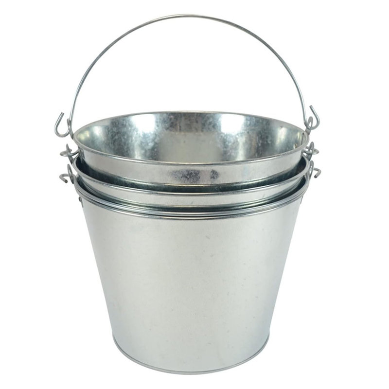 17 Stories 5-Quart Galvanized Pail Beer Bucket (Pack of 3) | Wayfair