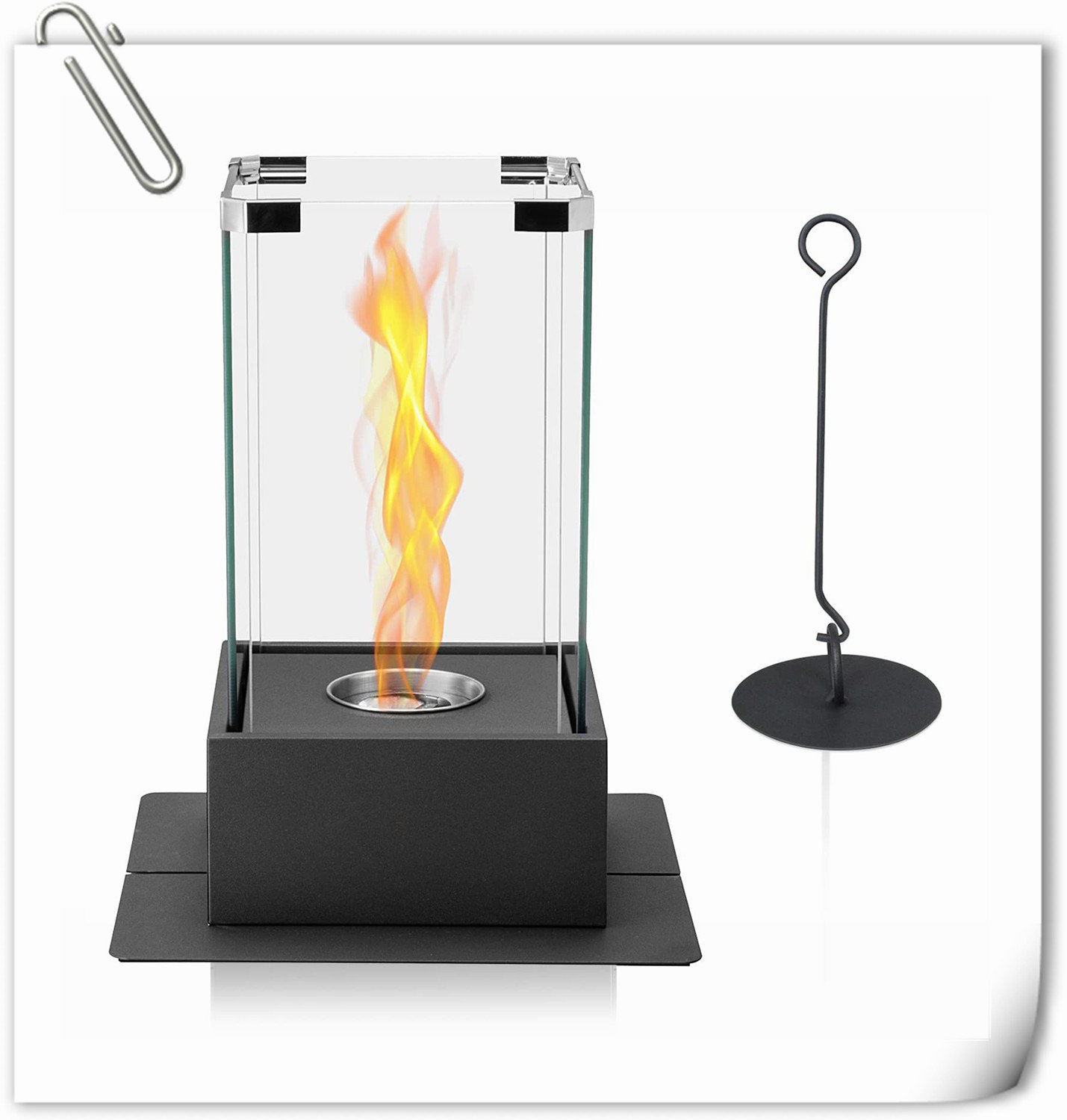 GLOBAL GIRLS LLC Tabletop Fire Pit, Portable Ethanol Fireplace With ...