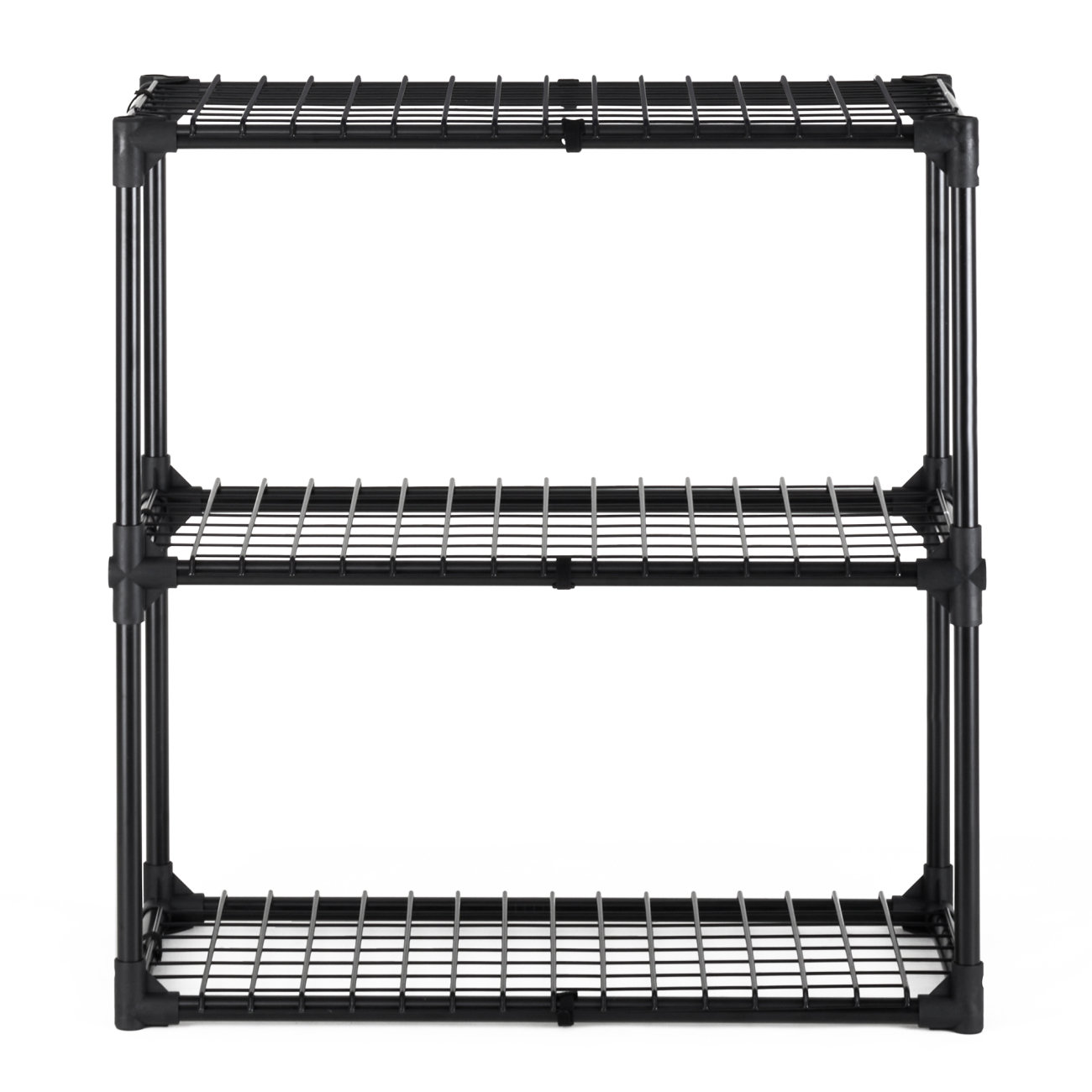 HEIMAO 3-Shelf Wire Rack Shelving Unit Kitchen Shelves Metal Shelf ...