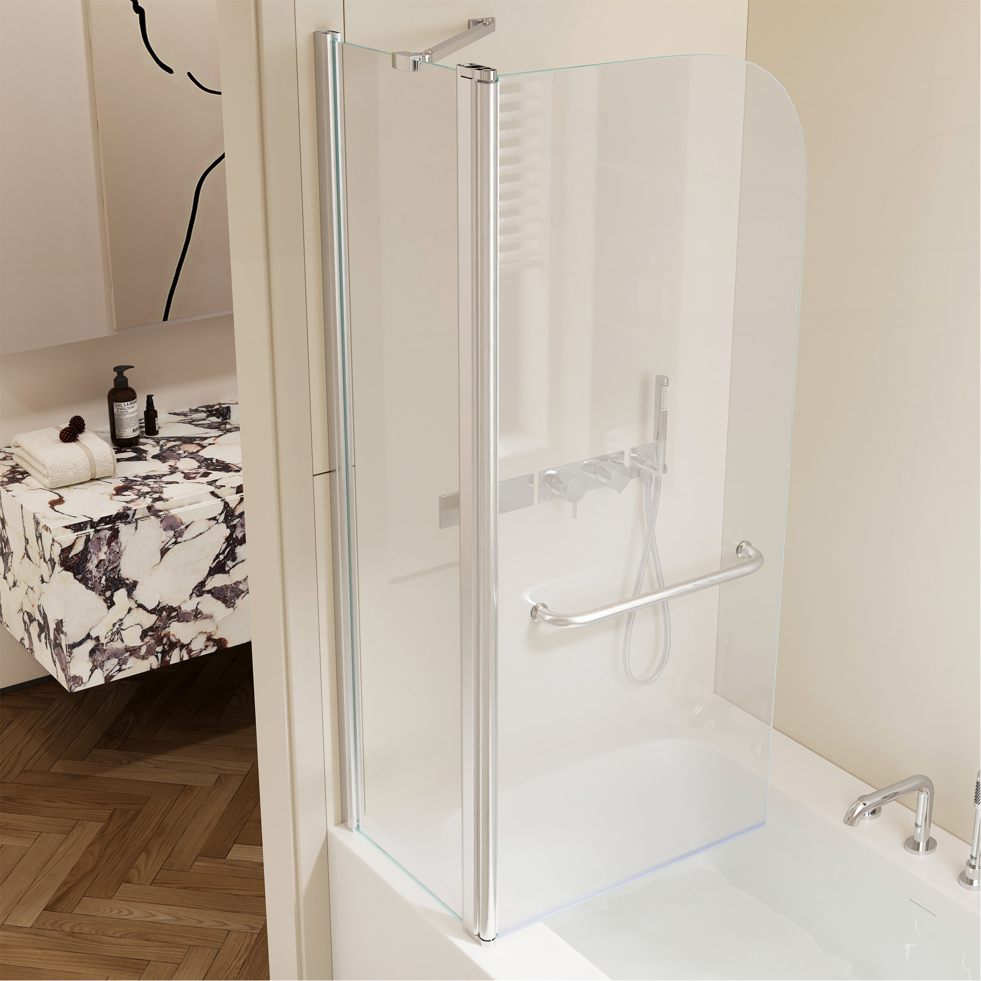 TYUNABRN 43 In. W * 58 In. H Rise And Down Rotation Shaft Door One ...