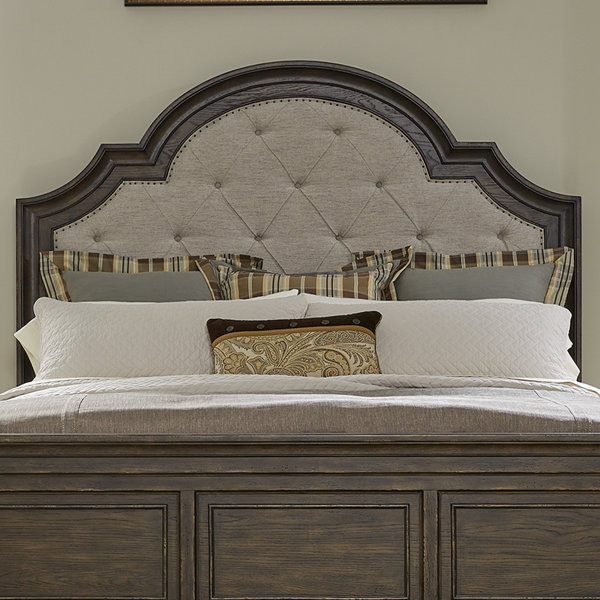 Lark Manor Arianni Upholstered Arched Panel Headboard | Wayfair