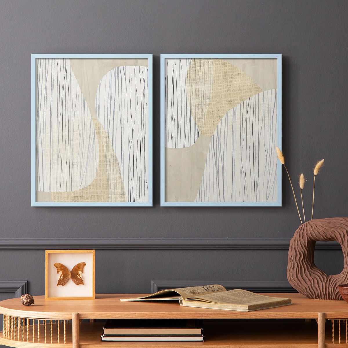 Wrought Studio™ Paper Stones I-Premium Framed Print -Ready to Hang - No ...