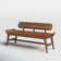 Joss & Main Mylas Genuine Leather Upholstered Bench & Reviews | Wayfair