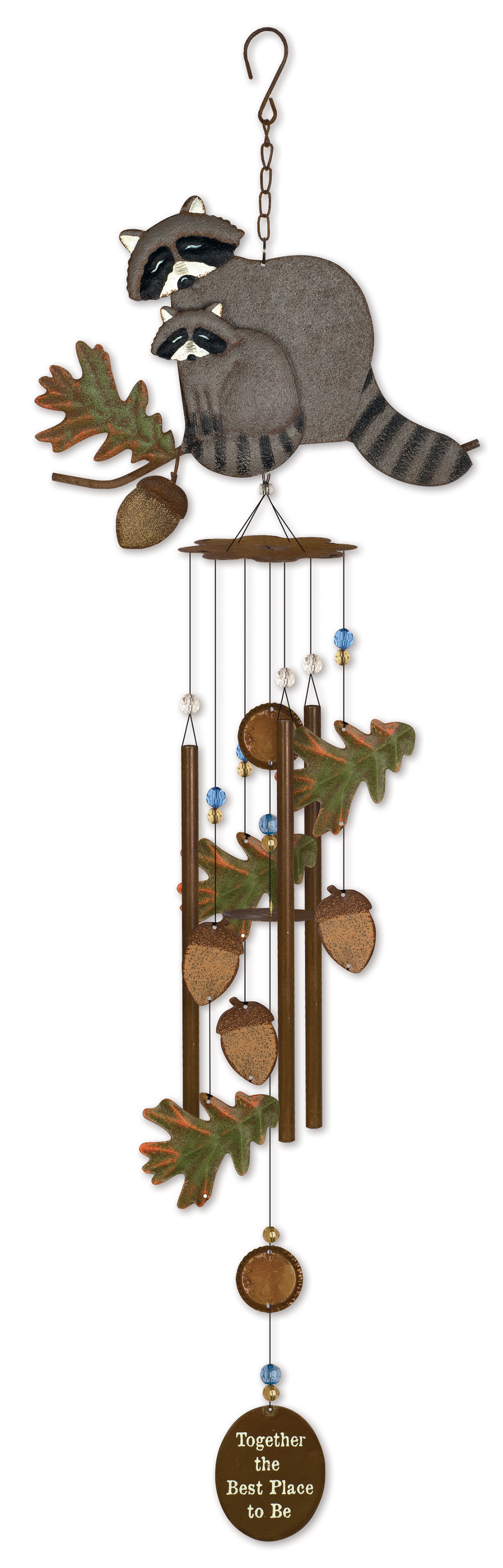 Loon Peak® Kennon Babes Raccoon Wind Chime | Wayfair