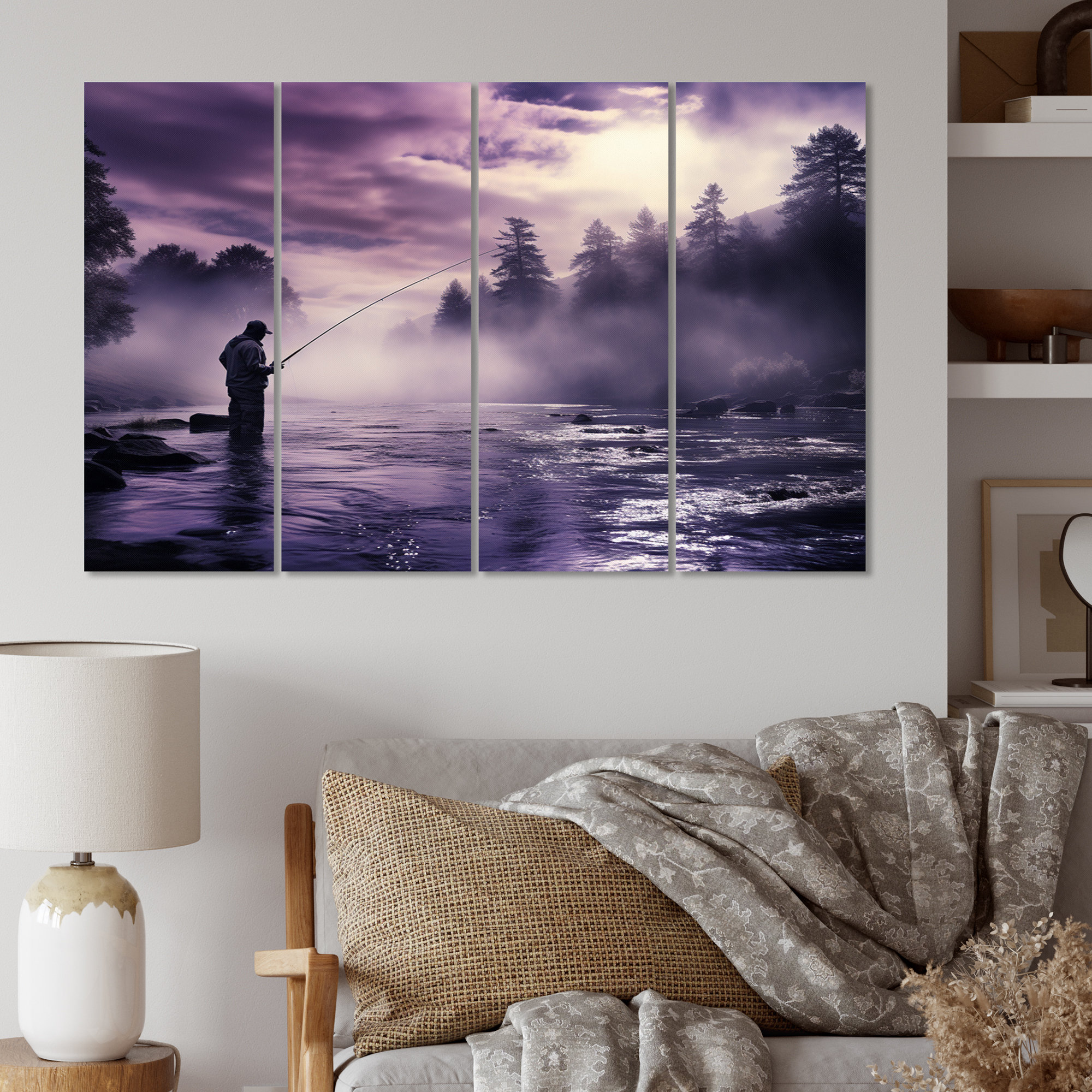 Millwood Pines Fishing at the Lake II - Sports Metal Wall Decor Set ...