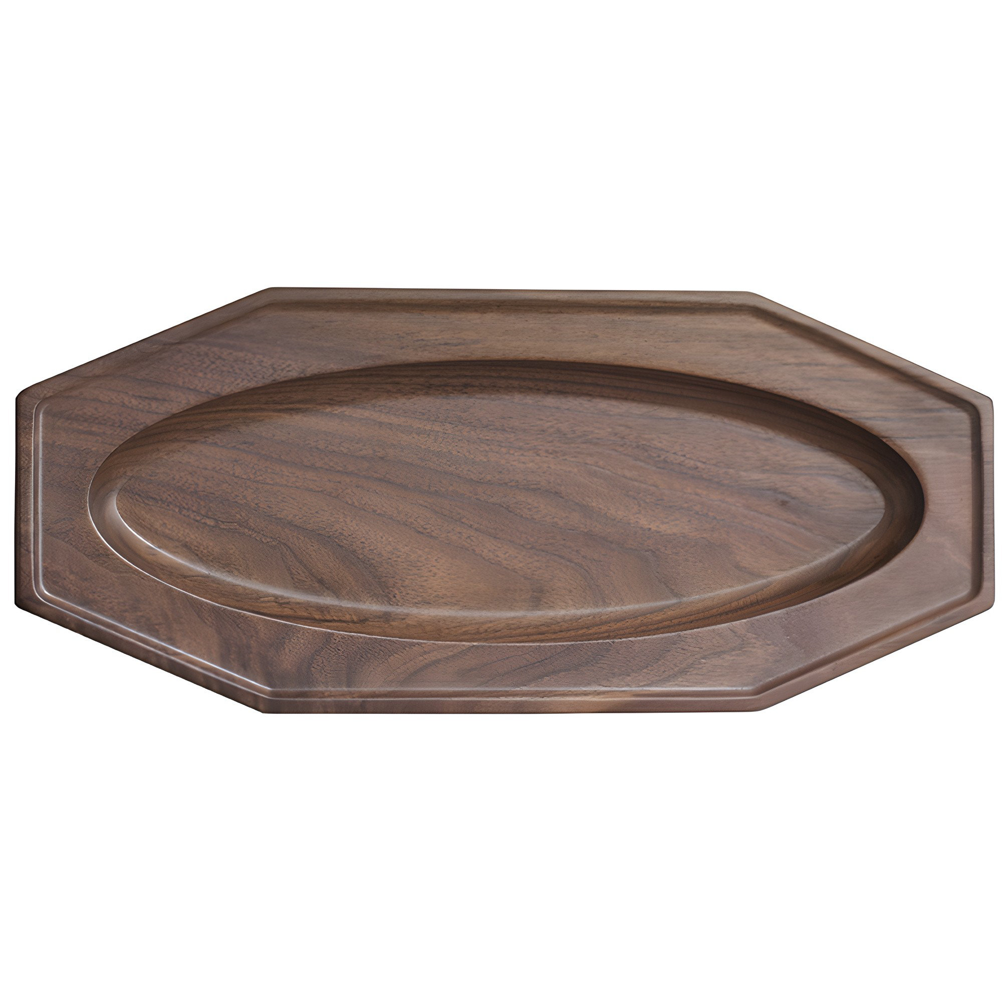 Red Barrel Studio® Black Walnut Whole Wood Tea Tray | Retro Style Solid ...