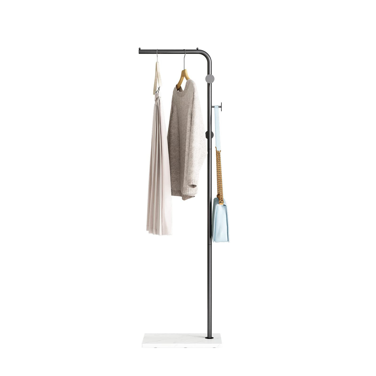 XIXIXIANGRONGAA Black Coat Racks With White Base, Entryway Coats Racks ...