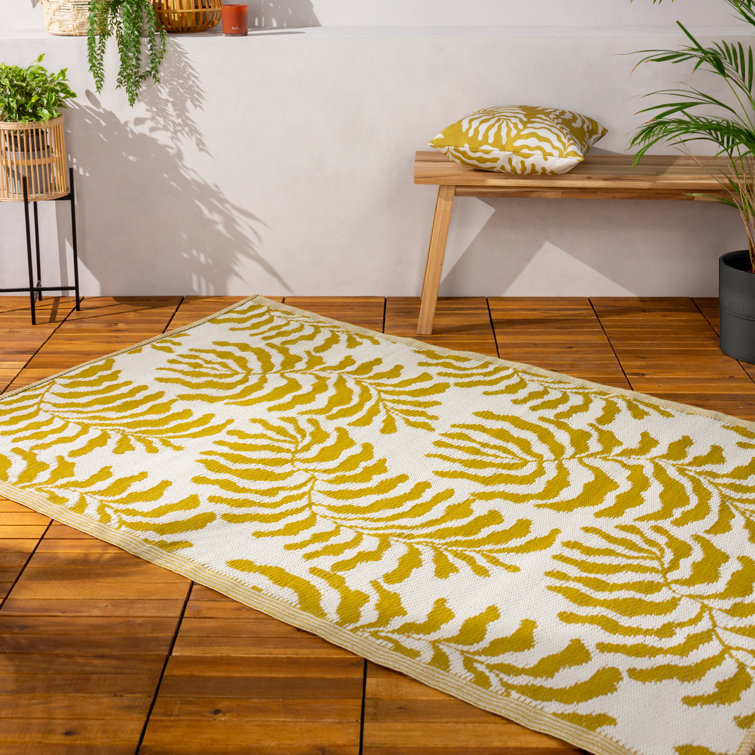 furn. Tocorico 120cm X 180cm Mustard Area Rug | Wayfair.co.uk
