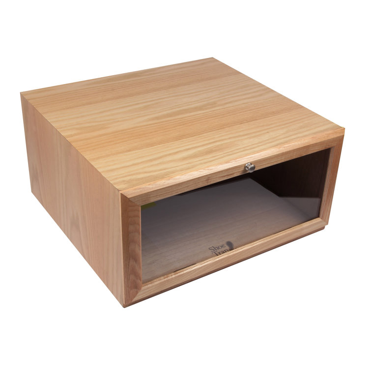 Winston Porter 2 Pair Stackable Solid Wood Shoe Storage Box & Reviews ...