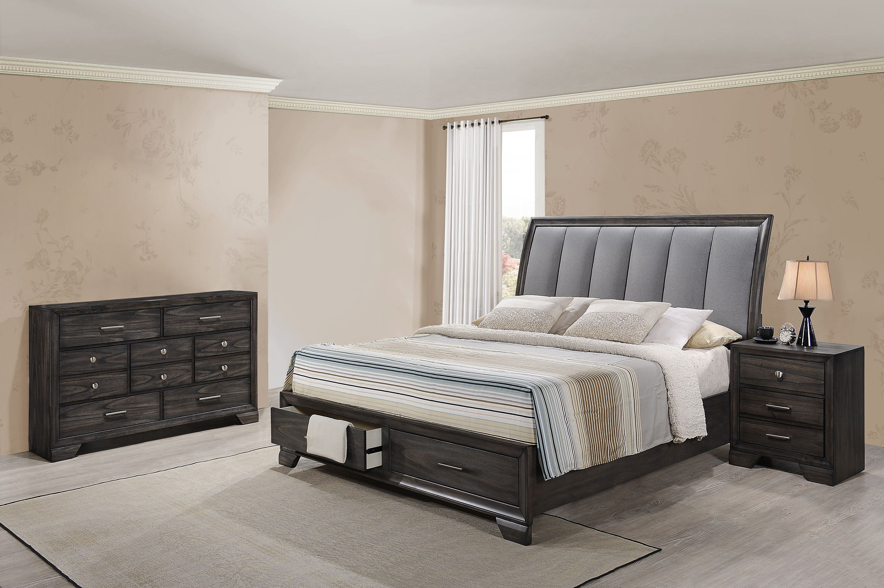 Red Barrel Studio® Rodericka 3-2_Natividad Storage Platform Bedroom Set ...