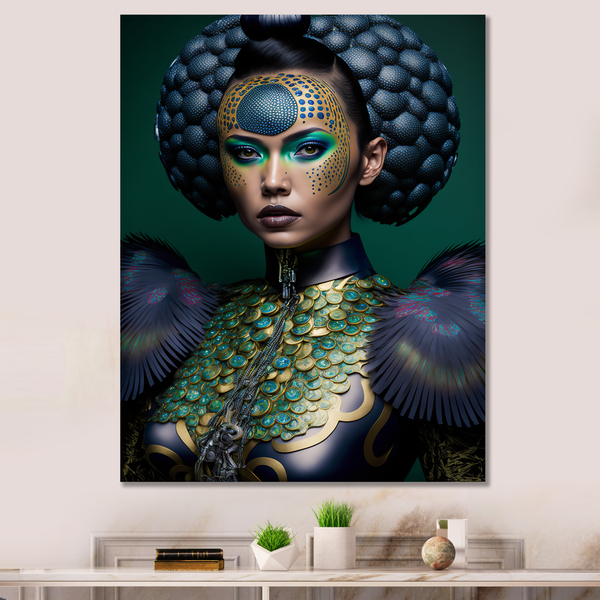 Everly Quinn Avant Garde Fashion Portrait I - Woman Avant-Garde Canvas ...