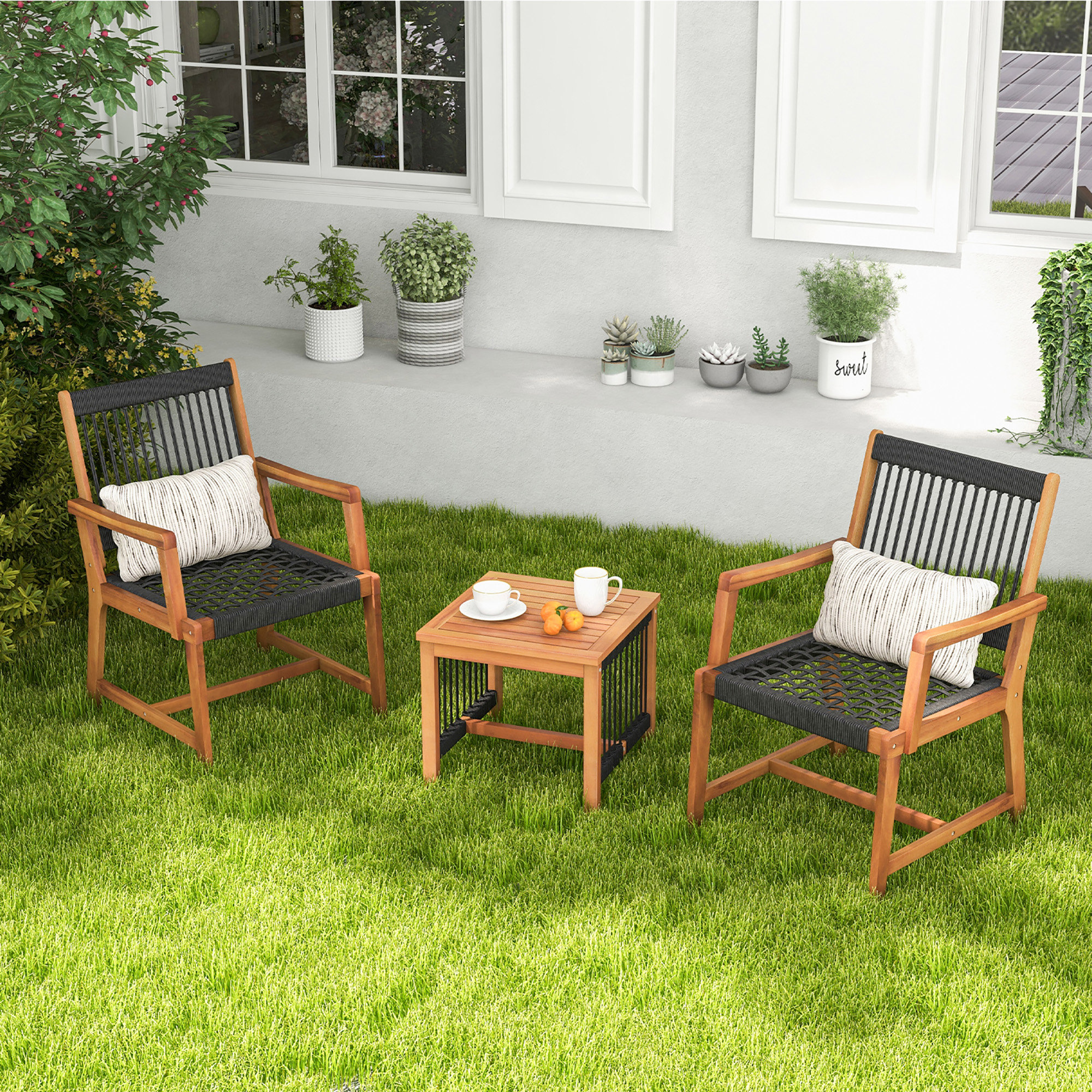Red Barrel Studio® 2 - Person Square Outdoor Dining Set - Wayfair Canada