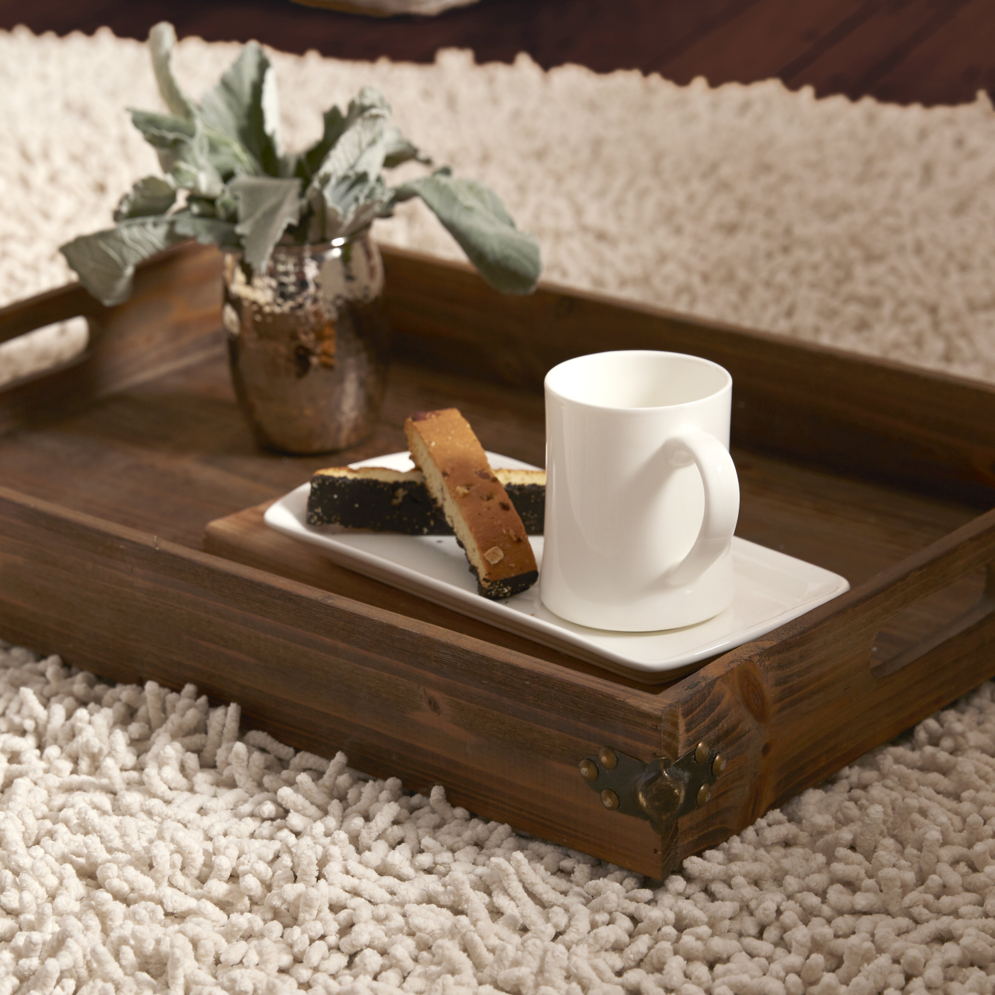 One Allium Way Dulcie 2 Piece Tray Set & Reviews | Wayfair