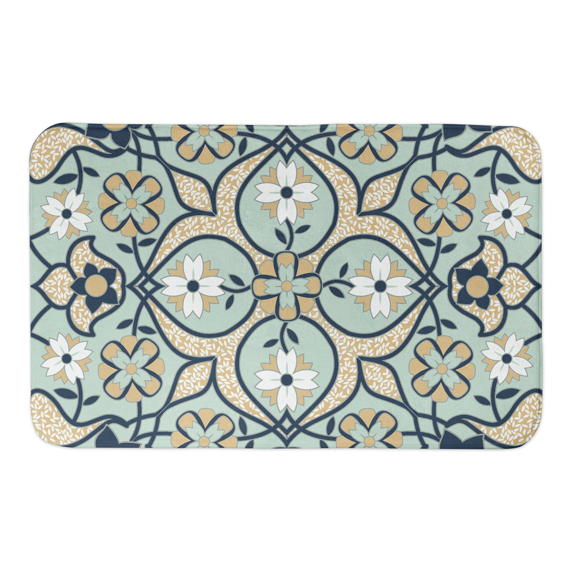 Canora Grey Stobie Tile Bath Mat | Wayfair