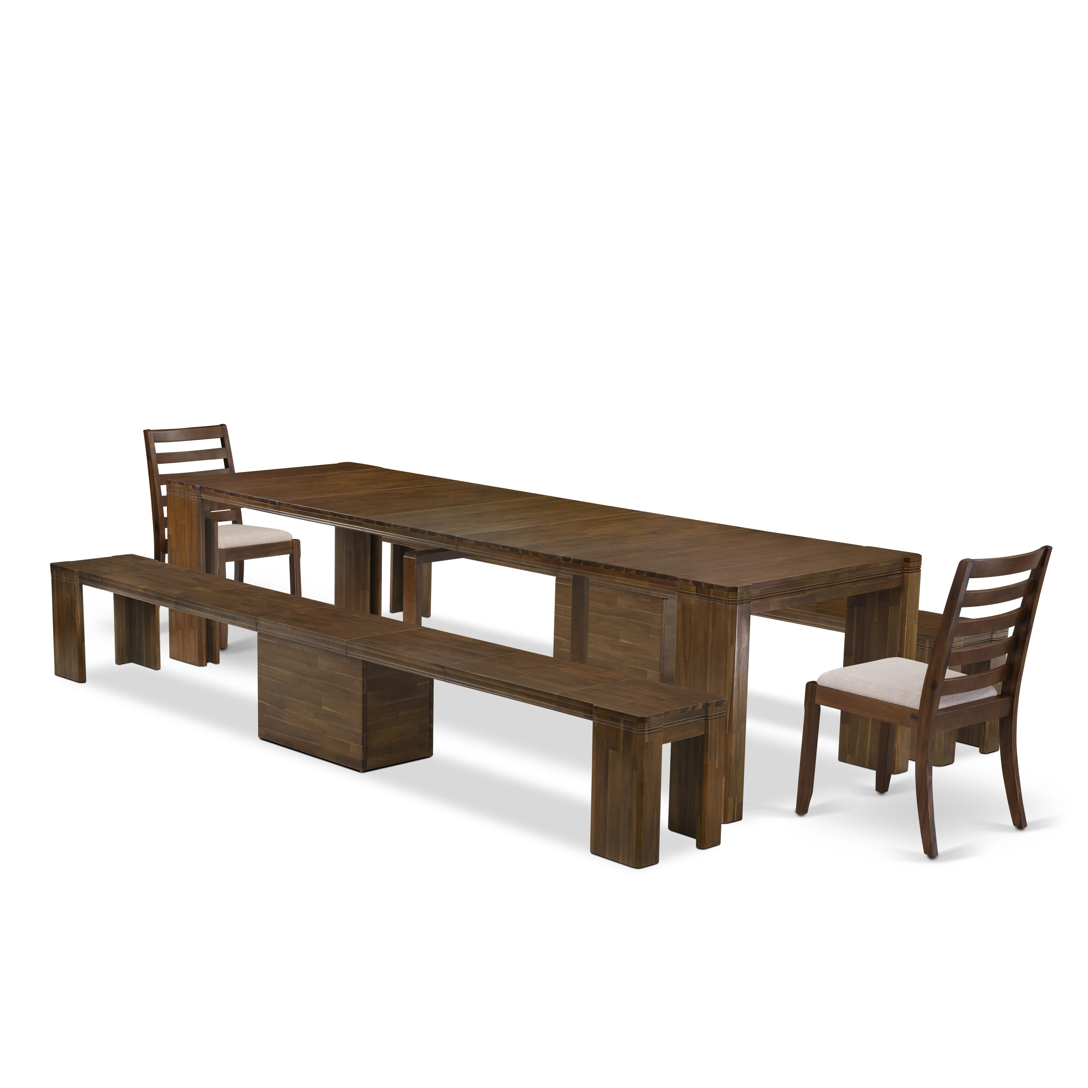 Red Barrel Studio® Extendable Dining Set Includes a Xtenczar Kitchen ...