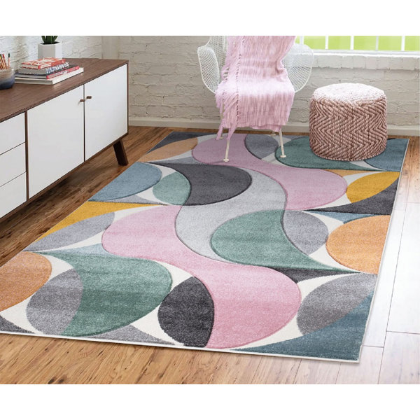 Ivy Bronx Kenzo Geometric Abstract Pattern Rugs | Wayfair.co.uk