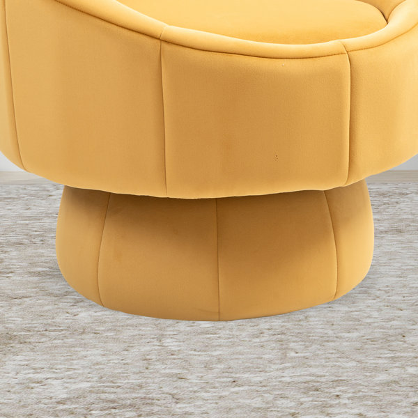 Mercer41 Velvet Swivel Barrel Chair | Wayfair