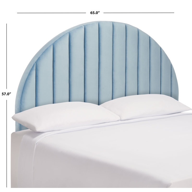 Willa Arlo™ Interiors Culbert Velvet Solid Wood Panel Headboard ...