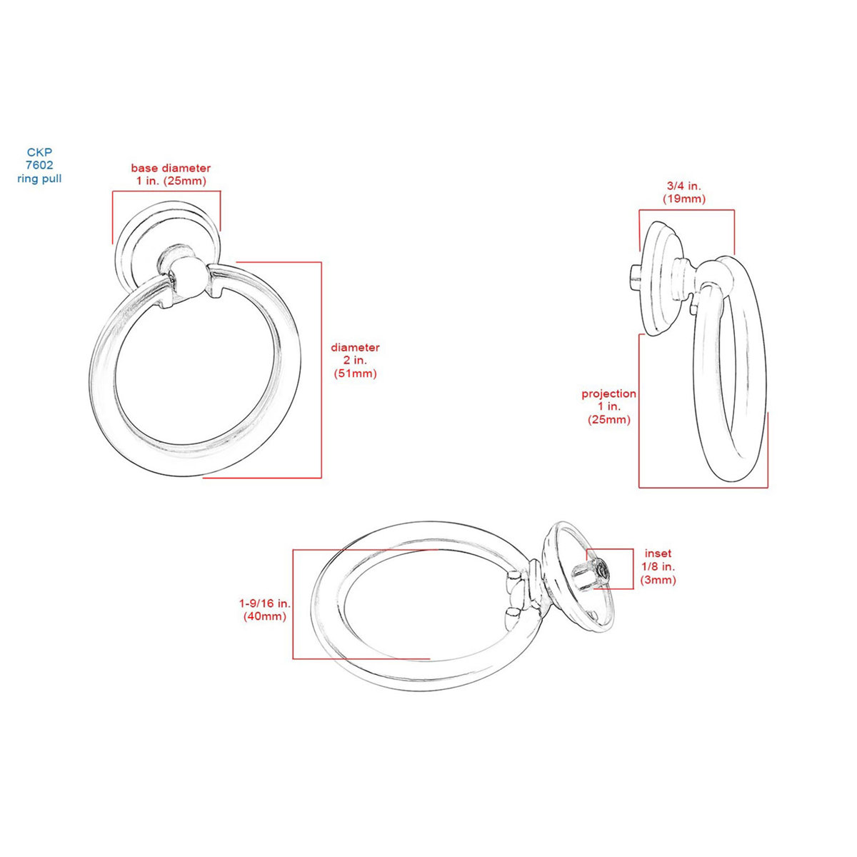 CKP Origins 2" Diameter Ring Pull & Reviews | Wayfair