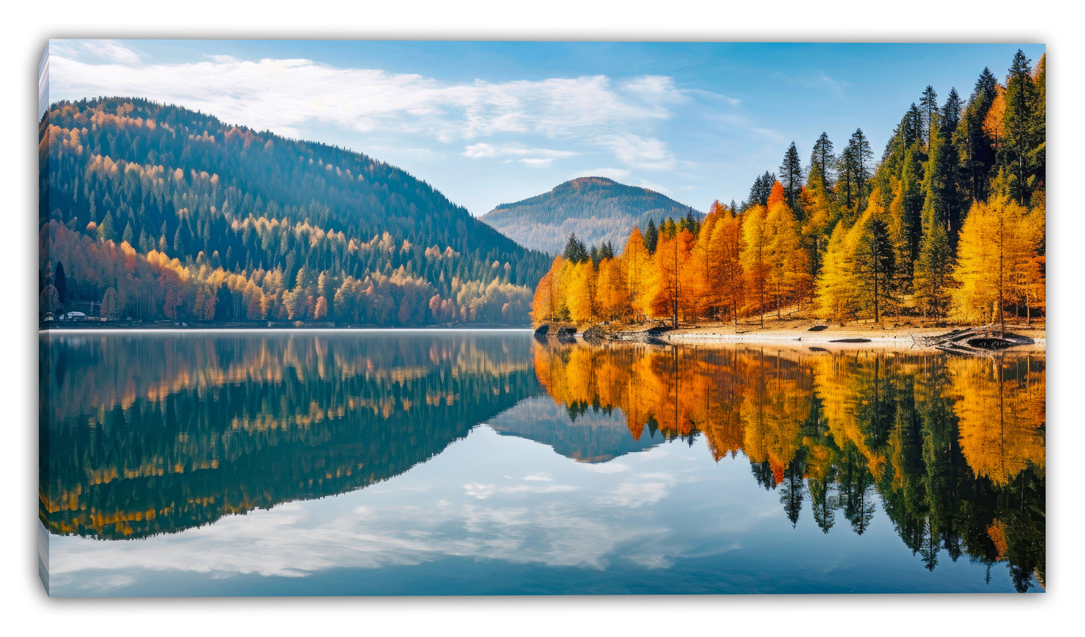 Union Rustic Amber Grove Mirror Wrapped Canvas Wall Art | Wayfair