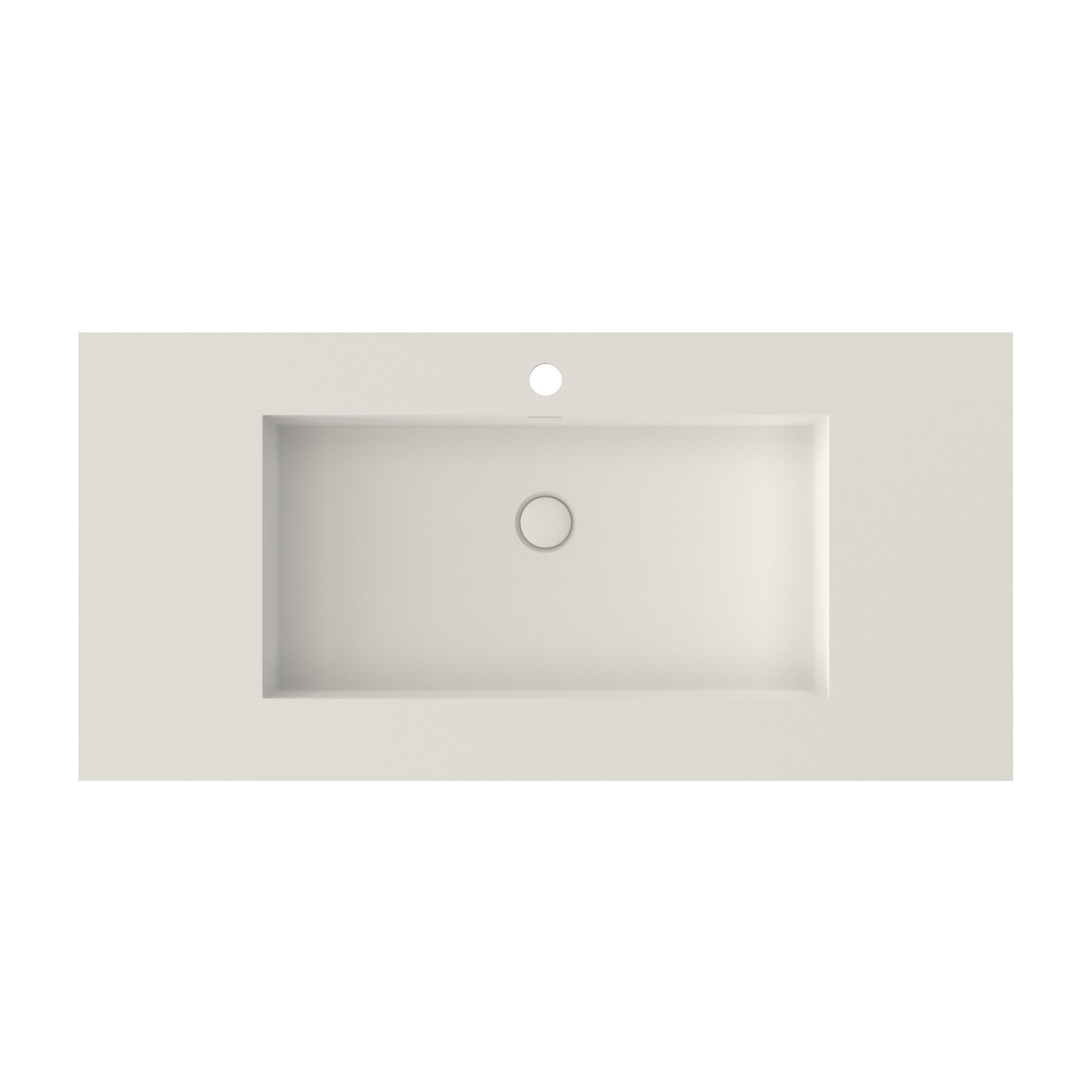 MEDUNJESS 39'' Bathroom Vanity Top With Undermounted Solid Surface ...