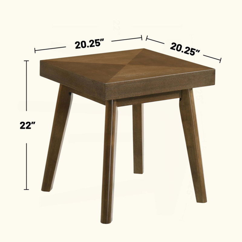 George Oliver Square Wood Side Table | Wayfair