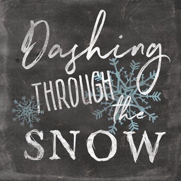 The Seasonal Aisle Dashing Through - Wrapped Canvas Print | Wayfair.co.uk