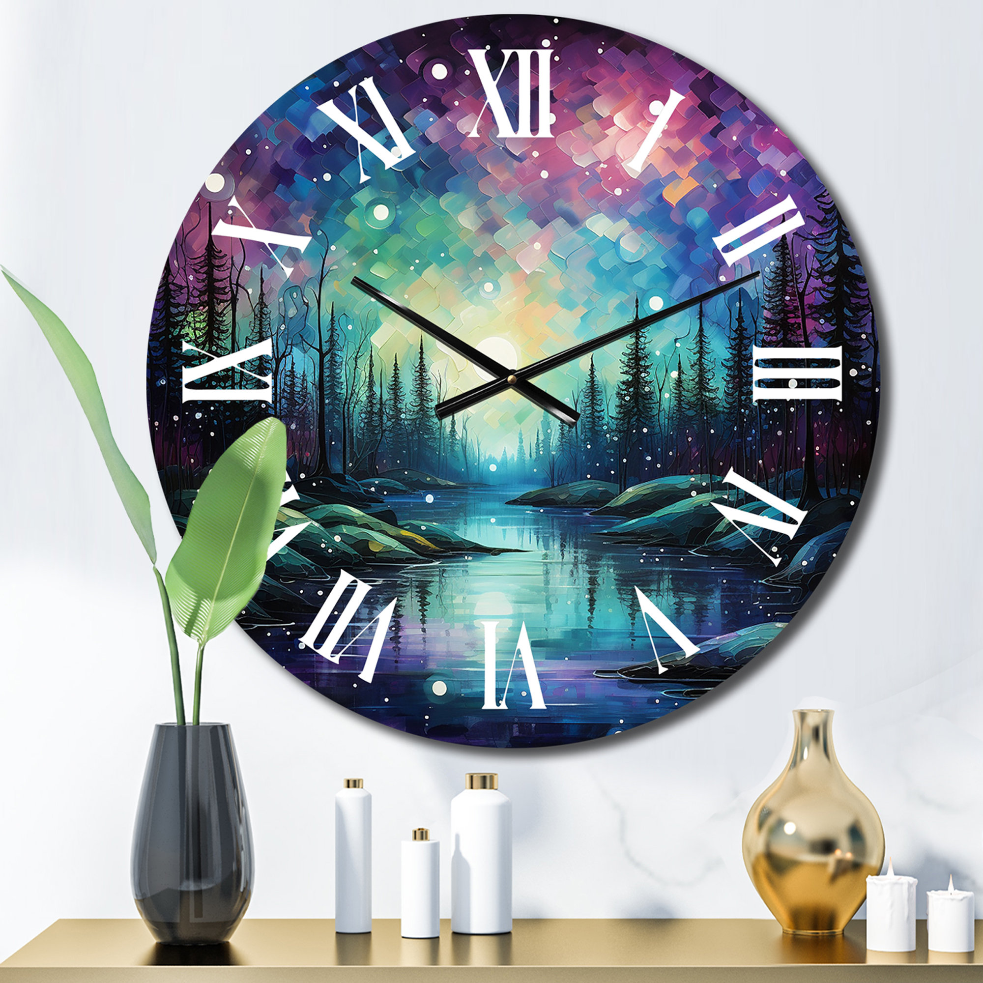 Design Art Aurora Borealis Dancing Lights IX - Aurora Borealis Wall ...