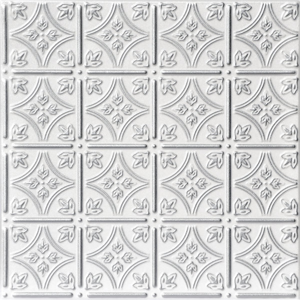 A La Maison Ceilings Emma's Flowers 1.64 ft. x 1.64 ft. Glue-Up ...