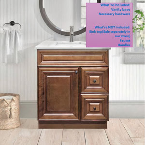 Vanity Atelier 30'' Bathroom Vanity Sink Base with Drawers Cabinet in ...