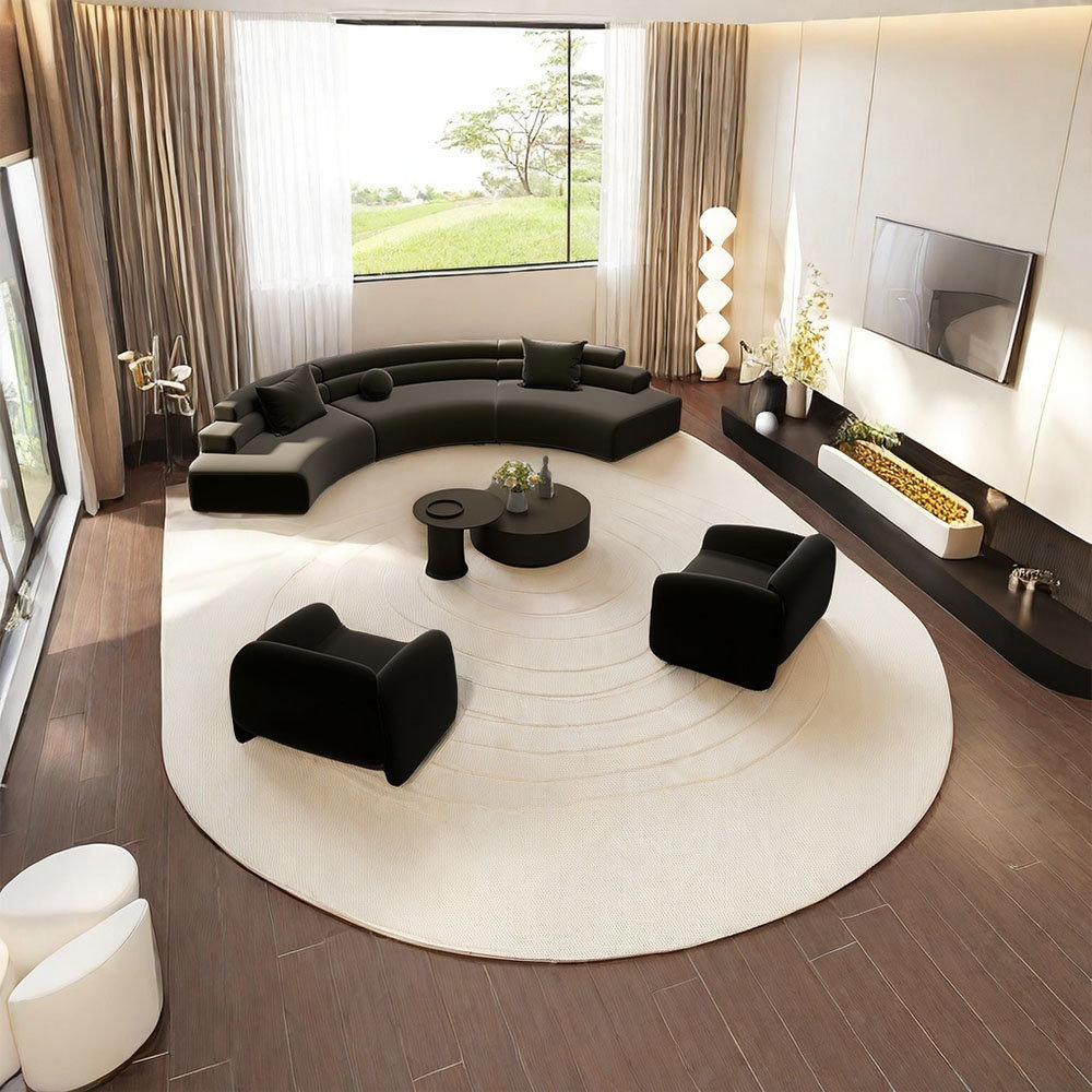 Walkoly Semi-circular arc corner sofa combination | Wayfair