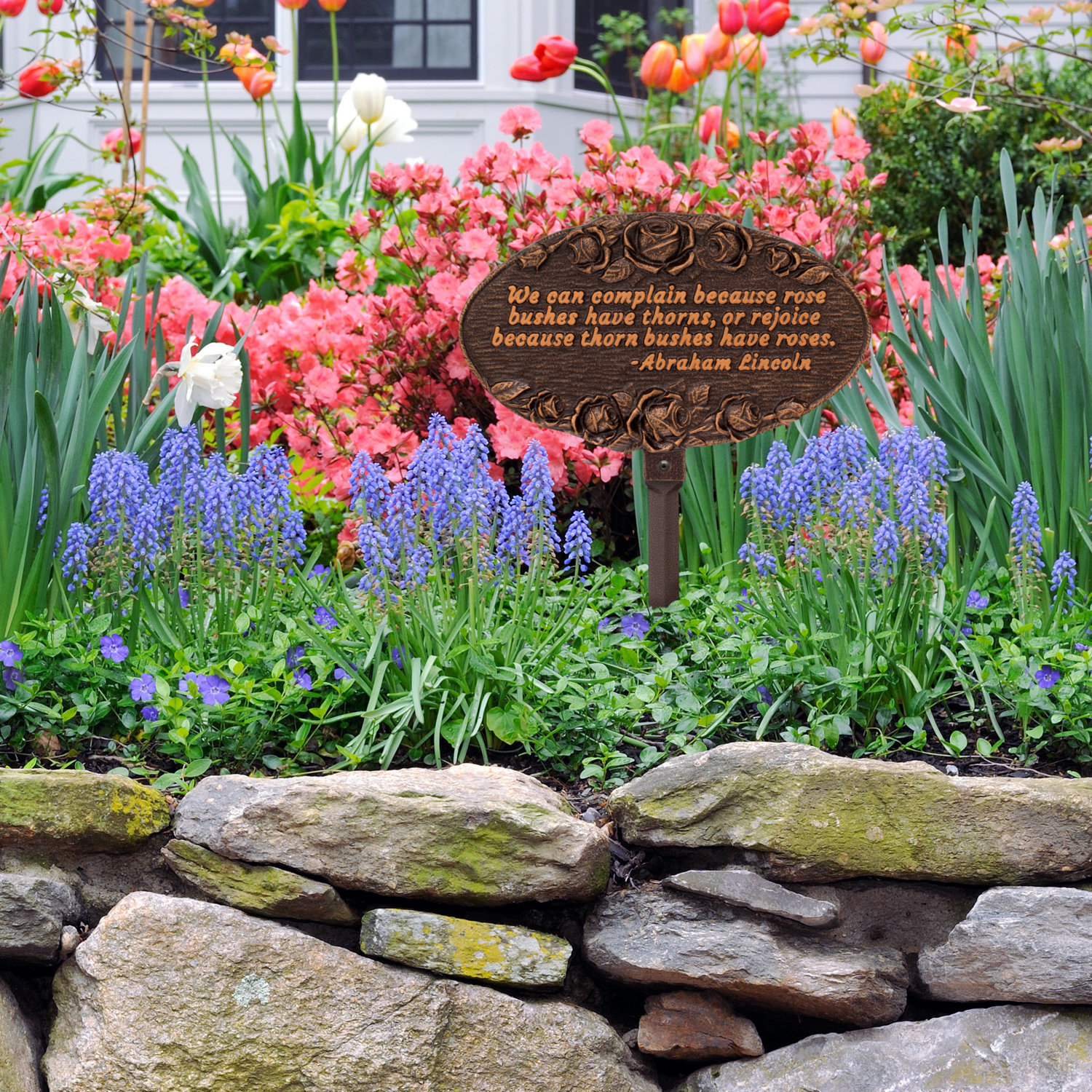 Whitehall Products Aluminum Text & Numbers Garden Plaque | Wayfair