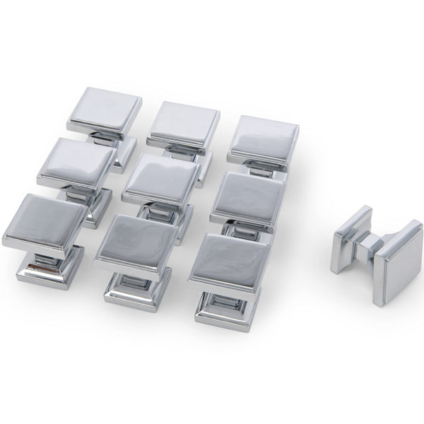 Aviano Hardware 1 1/8" Length Square Knob Multipack & Reviews | Wayfair