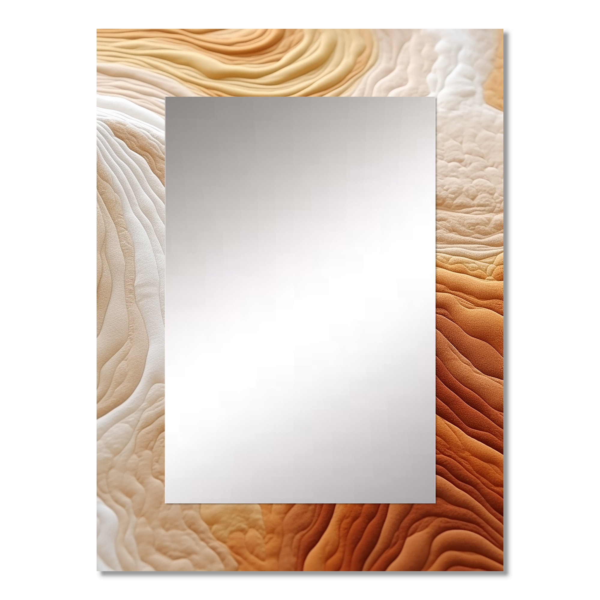 Latitude Run® Orange and white Winds serenade - Abstract Collages Large ...