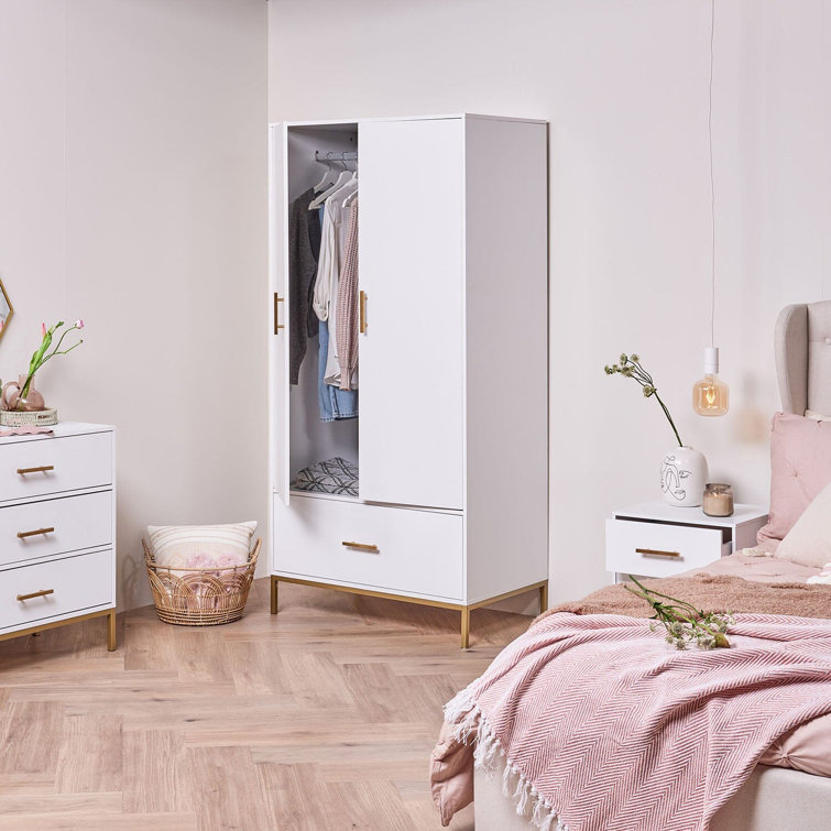 Fairmont Park Agna 2 Door Manufactured Wood Wardrobe | Wayfair.co.uk
