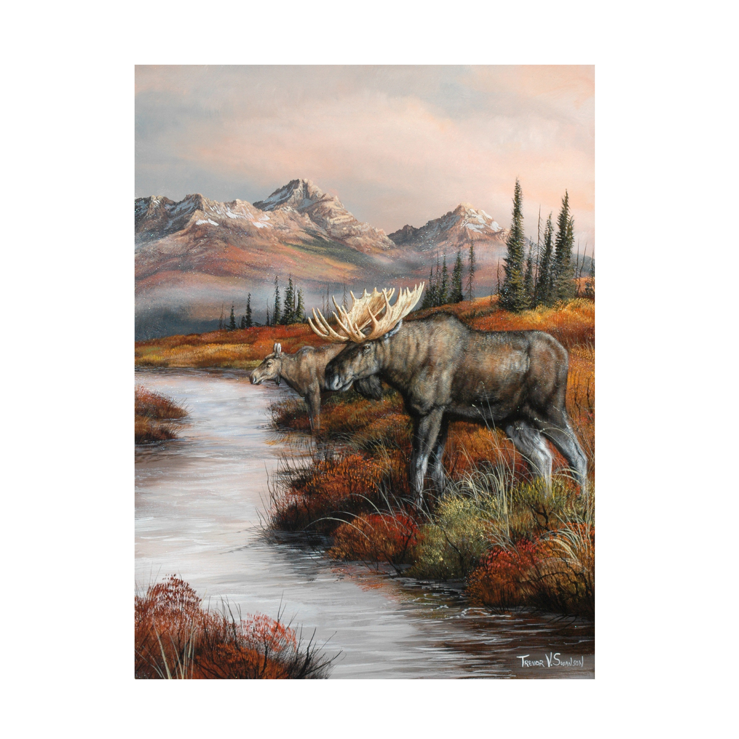 Winston Porter Evening at Waters Edge by Trevor V. Swanson - Unframed ...